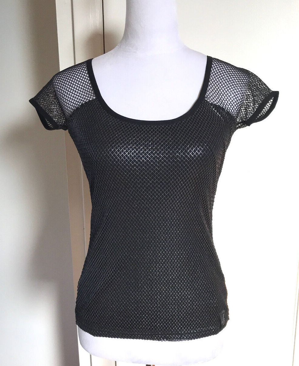 Lip Service Vintage Y2K Star F***ker Goth Punk Glam Silver Fishnet Top ...