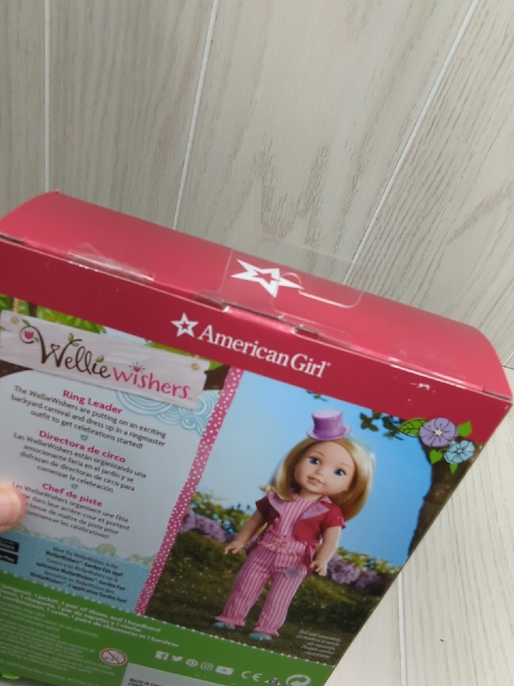 Welliewishers American Girl doll's Ringmaster outfit DENTED box clothes ...