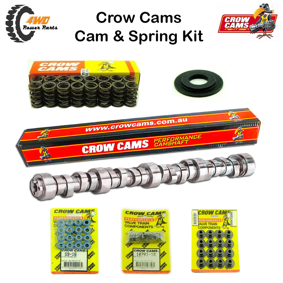 Crow Cams Holden V8 LS3 LS7 L98 3 Bolt Race Cam & Spring Kit 212/219 ...