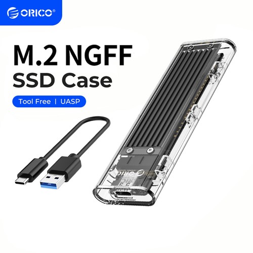 ORICO M.2 Enclosure SATA NGFF 5Gbps SSD Case USB 3.1 SATA SSD Enclosure ...
