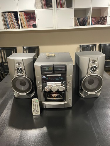 Sony HCD-M100 Stereo System 51 CD Changer, Dual Cassette Decks Read | eBay