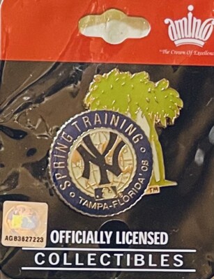 NEW YORK YANKEES 2008 Spring Training Pin MLB Yankees Licensed Baseball ...
