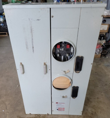 Eaton 1MP2204RRL 400A Two Meter Socket Main Electrical Panel 400 Amp ...