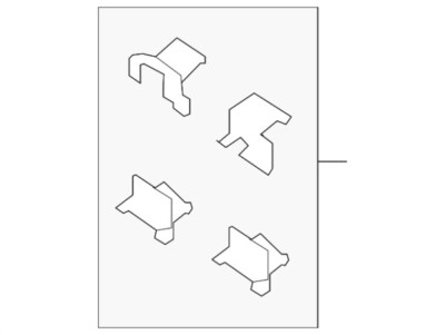 D1M80-ZQ00A Nissan Hardware kit-front disc brake pad D1M80ZQ00A, New ...