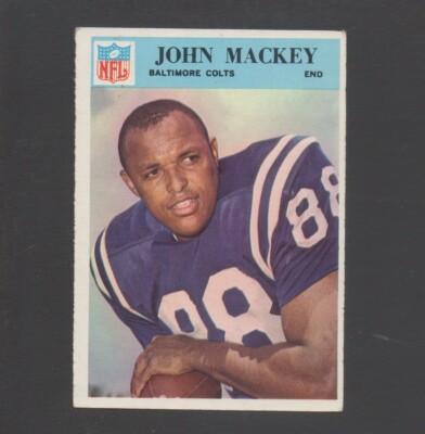 1966 Philadelphia Football Card #18 John Mackey-Baltimore Colts Ex Card ...