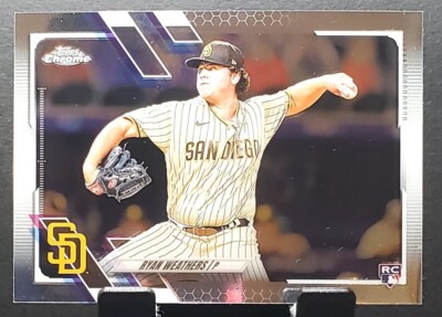 2021 Topps Chrome #97 Ryan Weathers RC PADRES Rookie baseball card⚾️NM ...