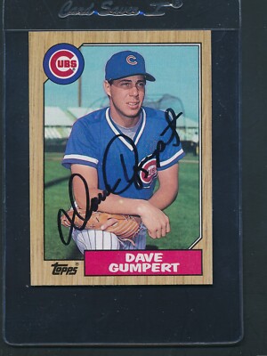 1987 Topps #487 Dave Gumpert Cubs Signed Auto *E5233 | eBay