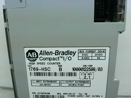 Allen Bradley 1769-HSC/B Compact I/O Haute Vitesse Compteur Module ...