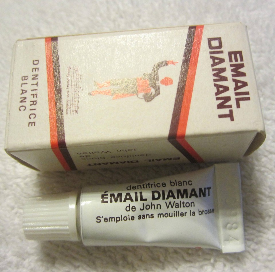 1 Email Diamant Original Cosmetic Toothpaste VTG 2" sample w box,France ...