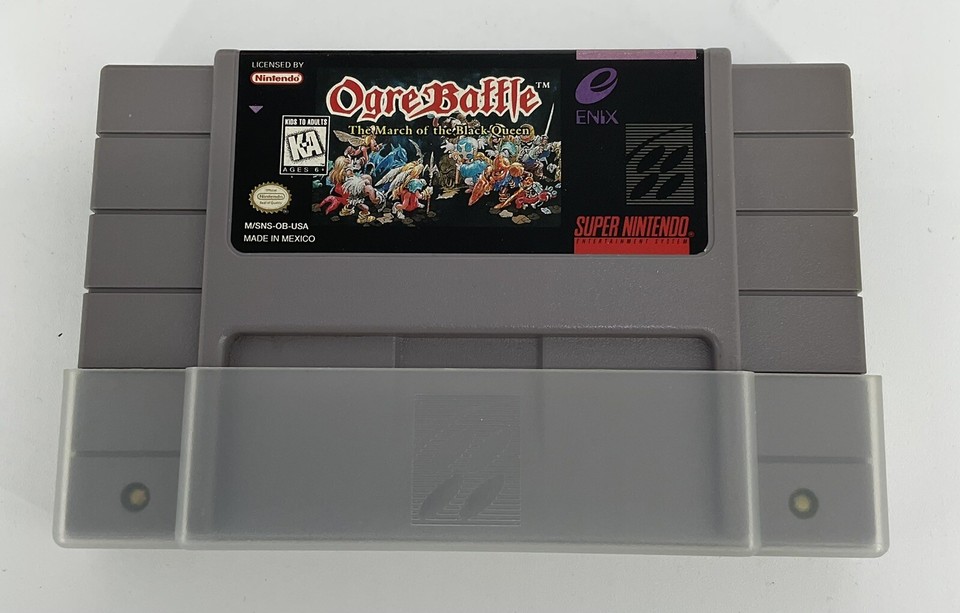 Ogre Battle The March of The Black Queen (SNES, 1993) Clamshell Case | eBay