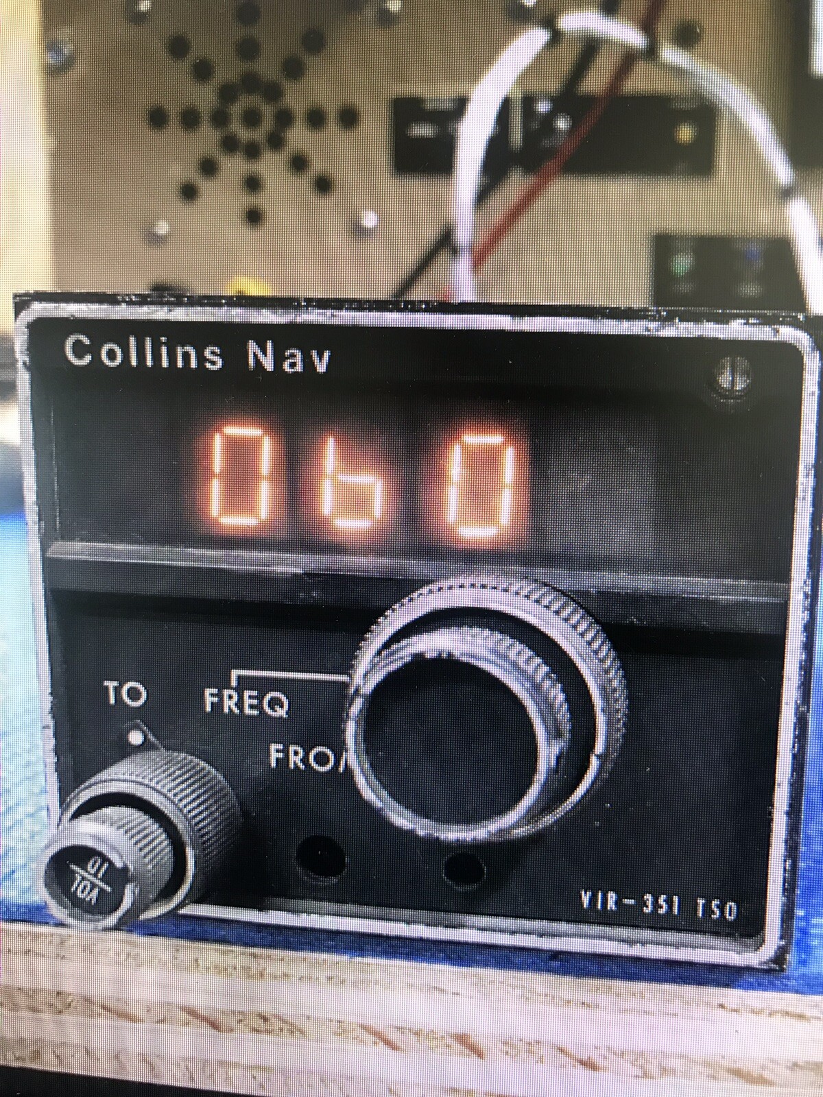 COLLINS VIR-351 P/N 622-2080-001 W/ RACK & YELLOW TAG | eBay