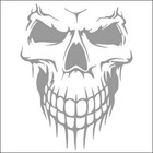 Skull Face Grin Vinyl Decal / Sticker 2(TWO) Pack | eBay