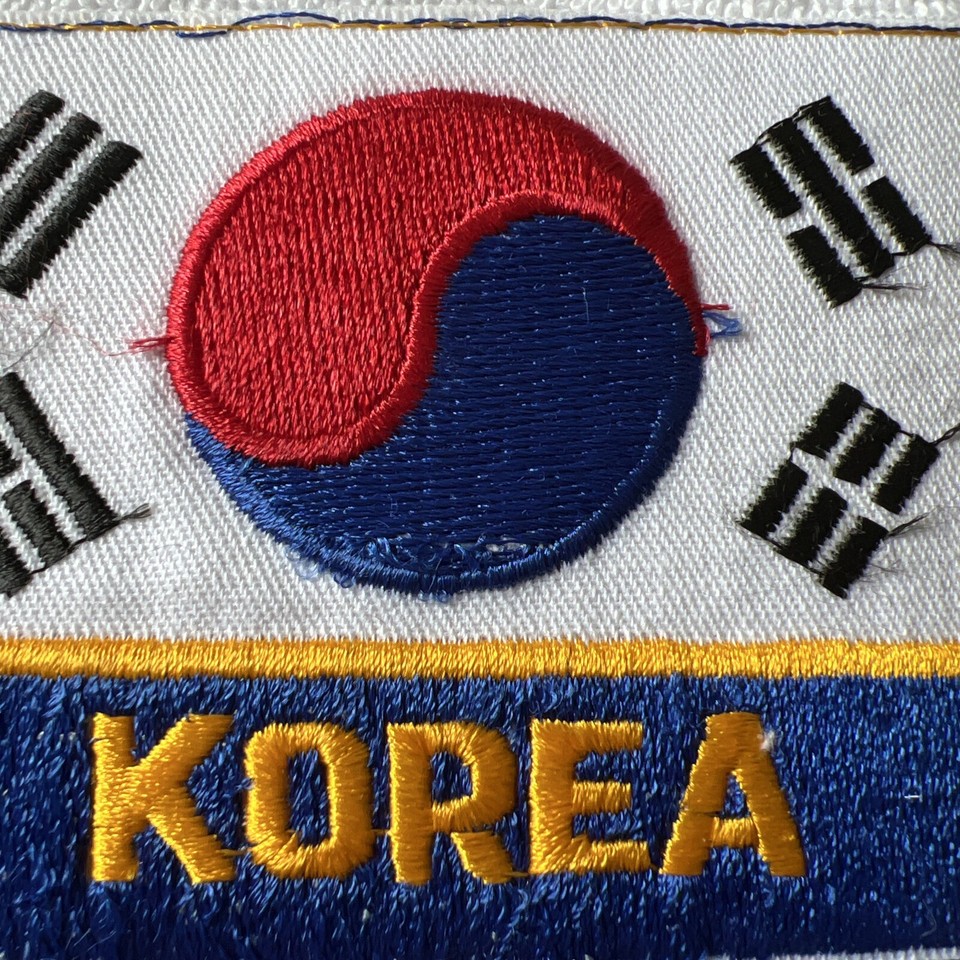 Vintage South Korea War Embroidered Korean Flag Patch | eBay