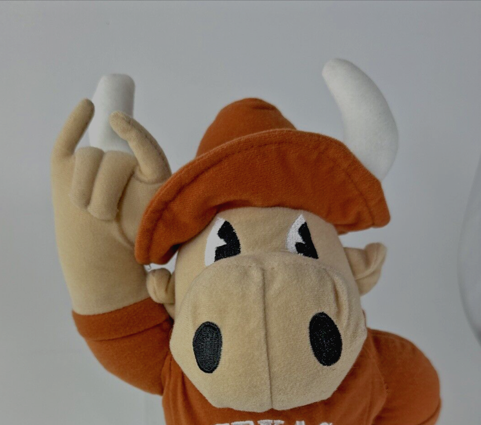 Longhorns Bevo Mascot Plush 15" Team Spirit UT University Of Texas Toy ...