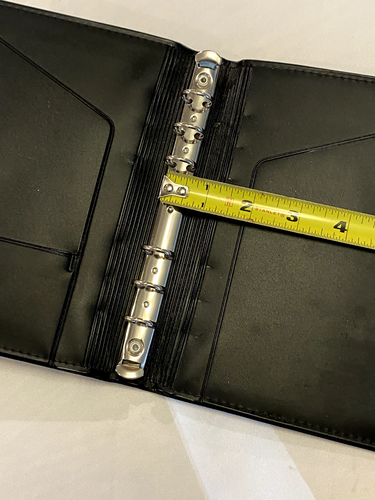 DAY-TIMER Portable Binder Cover - Simulated Black Leather | eBay