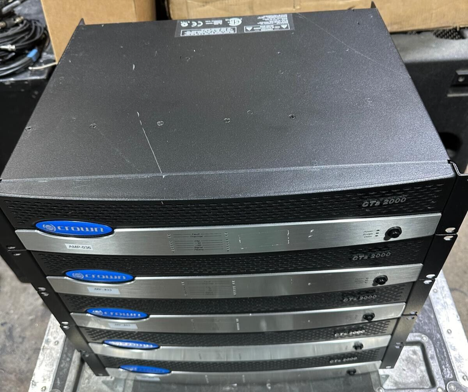 Crown CTS 2000 2 W/ IQ-PIP-LITE CARD Channel Power Amp (One)THS | eBay