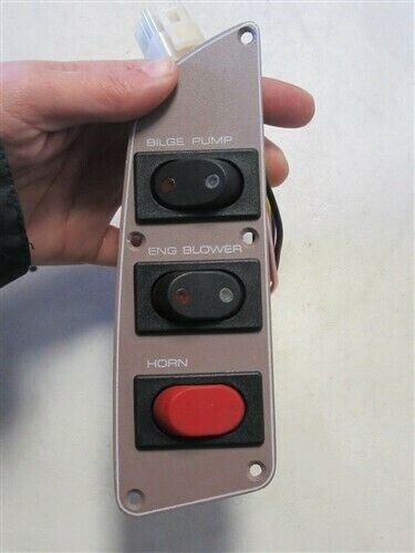 ILLUMINATED ROCKER SWITCH PANEL WITH HARNESS 6 3/8" X 2 1/8" MARINE ...