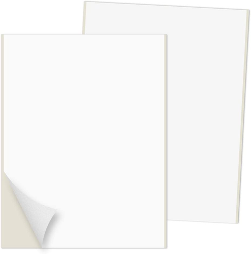 Sticker Printer Paper Shipping Labels Full Sheet with Self Adhesive ...