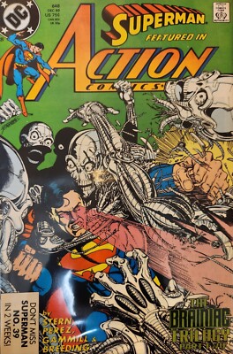Action Comics Superman #648 Dec 1989 - The Brainiac Trilogy Part Two ...