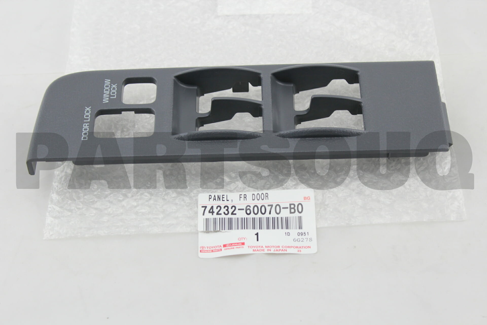 7423260070B0 Genuine Toyota PANEL, FRONT ARMREST BASE, UPPER LH 74232 ...