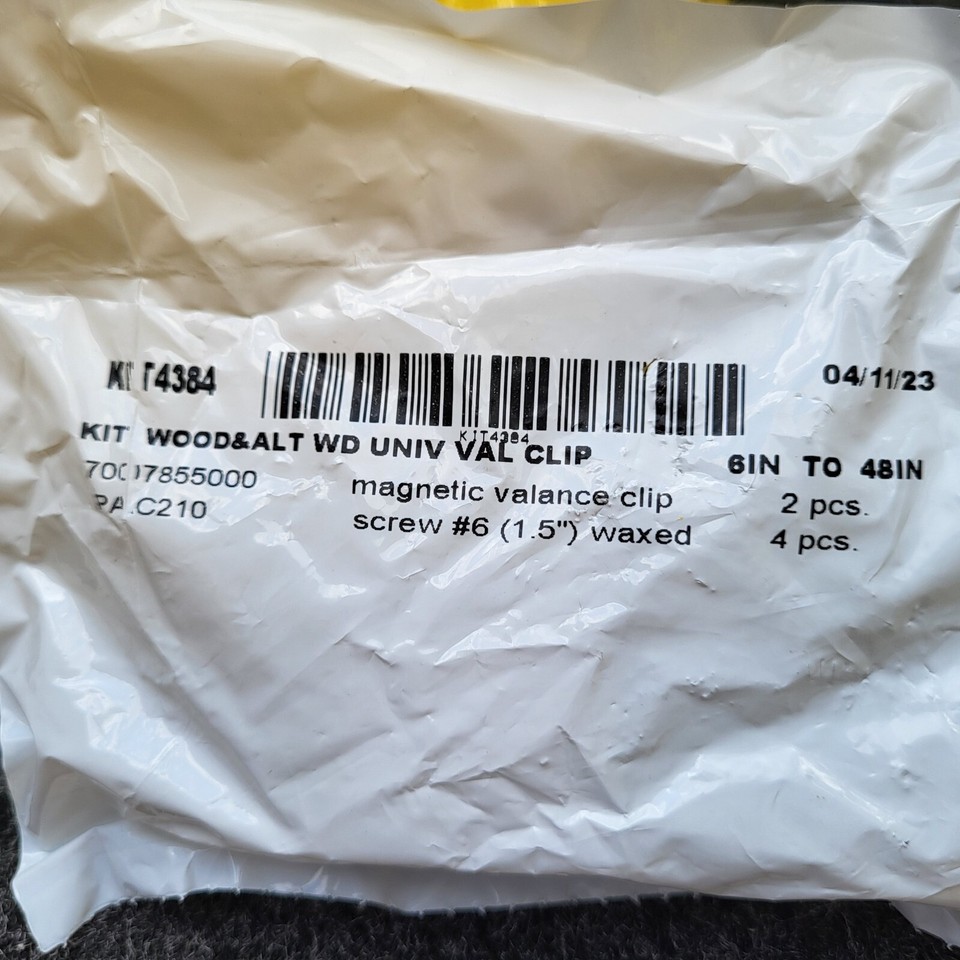 Hunter Douglas VALANCE magnet kit FOR WOOD, FAUX WOOD BLINDs. KIT4384 ...