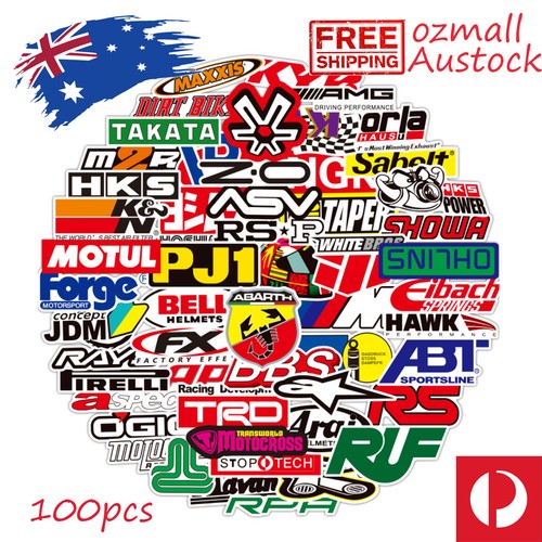 100pcs JDM DRIFT CAR Stickers Bomb Japanese Racing Car Motorcycle ...