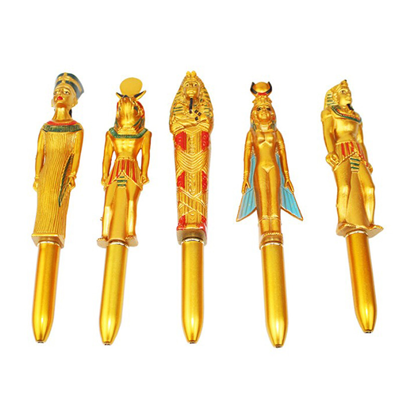 Egyptian Pharaoh Blue Ink Ballpoint Pen Hot Stamping Mummy Writing ...