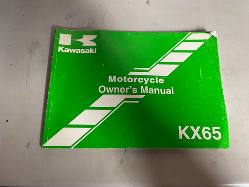 Factory Kawasaki Owners Manual 2000 KX65 99920-1965-02 | eBay