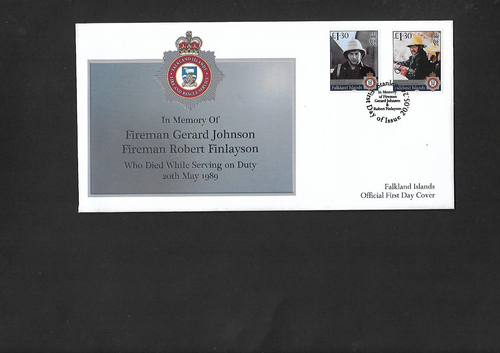 Falkland Island 2024 Fire And Rescue Remembrance Set On First Day Cover ...