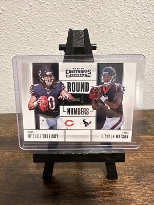 2017 Panini Contenders ROUND 1 NUMBERS Mitchell Trubisky, Deshaun ...