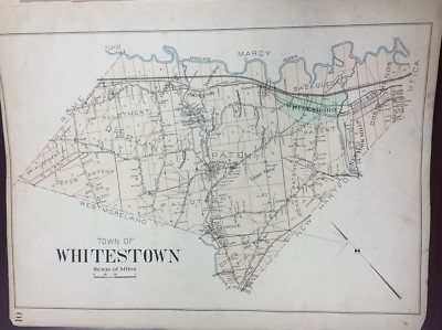 1907 WHITESTOWN ONEIDA COUNTY NEW YORK WHITESBORO ORINSKANY PATENT ...