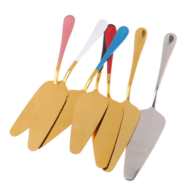 Colorful Stainless Steel Serrated Edge Cake Cutter Pie Pizza Shovel ...