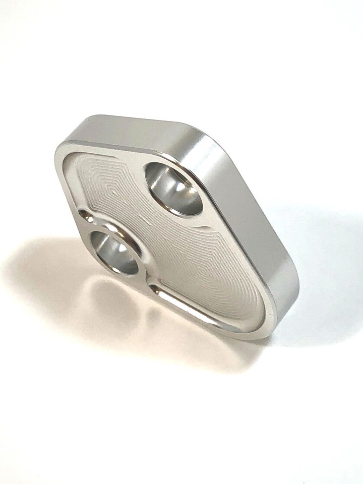 Ford SB 289 302 351W V8 Fuel Pump Block Off Plate CNC Machined Billet ...