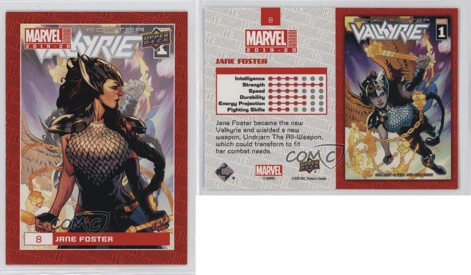 2019-20 Upper Deck Marvel Annual Jane Foster #8 3gq | eBay