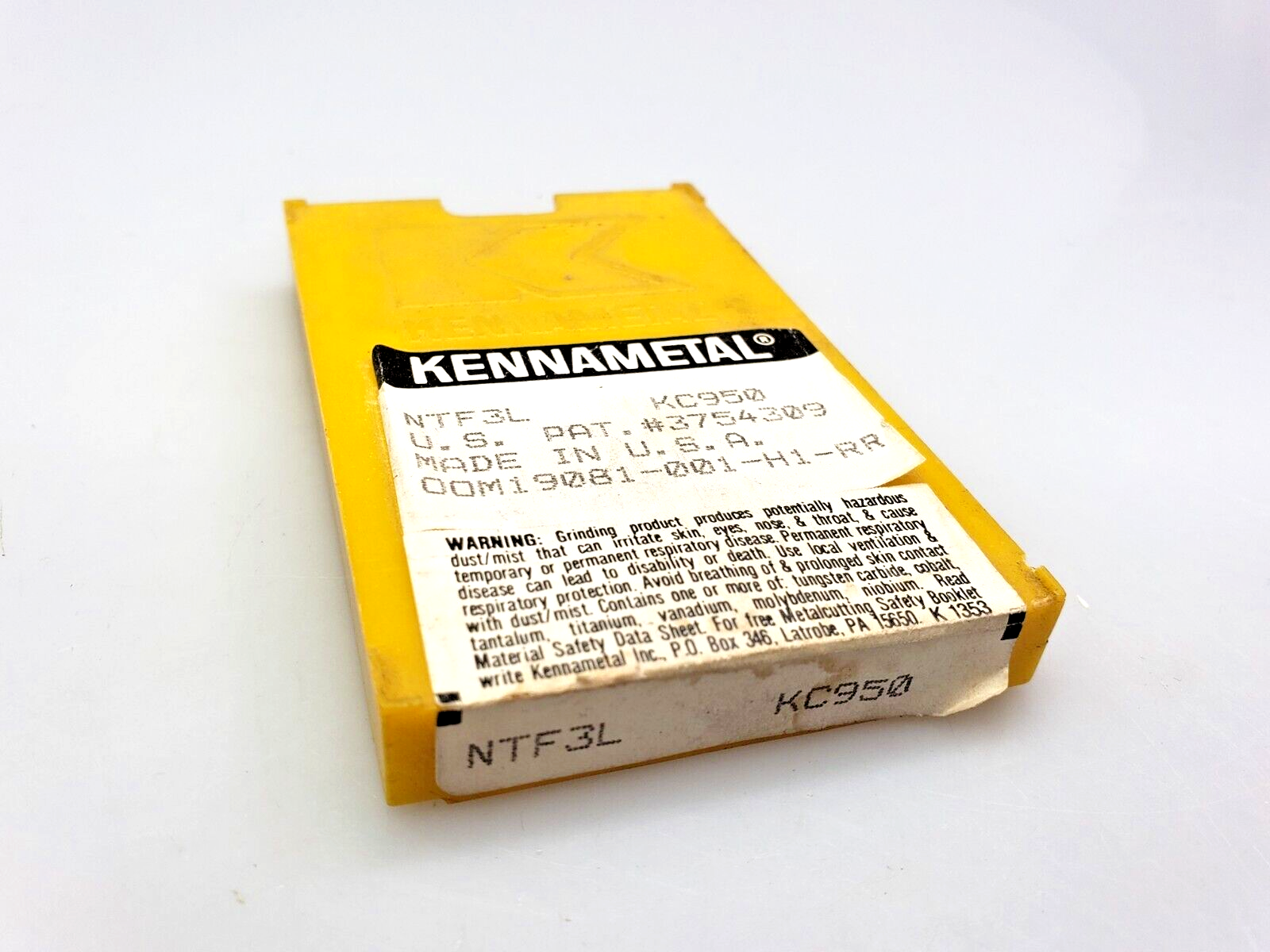 Kennametal NTF3L KC950 Carbide Top-Notch Threading Inserts (Box of 9 ...