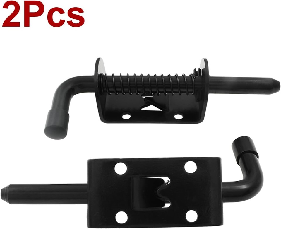 2 Packs Spring Loaded Latch Pin, Heavy Duty Barrel Bolt Door Latch ...