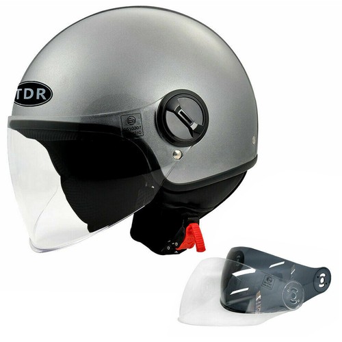 MOTORCYCLE SCOOTER OPEN FACE HELMET OPEN FACE HELMET + Wind Shield Lens ...