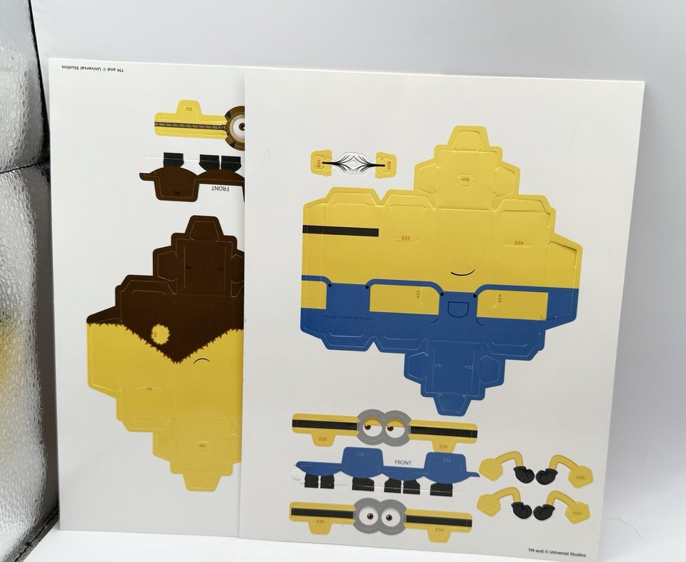 Build Your Own Minions Press-Out Model Book by Centum Books Incomplete ...