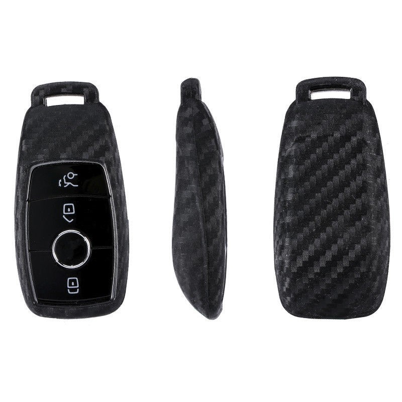For Mercedes-Benz Key FOB Shell Holder Case For W213 E S Class -Carbon ...