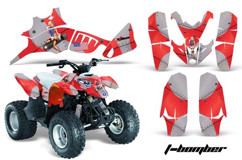 ATV Quad Graphic Stickers Decals For Polaris Predator 90 ALL YEARS ...