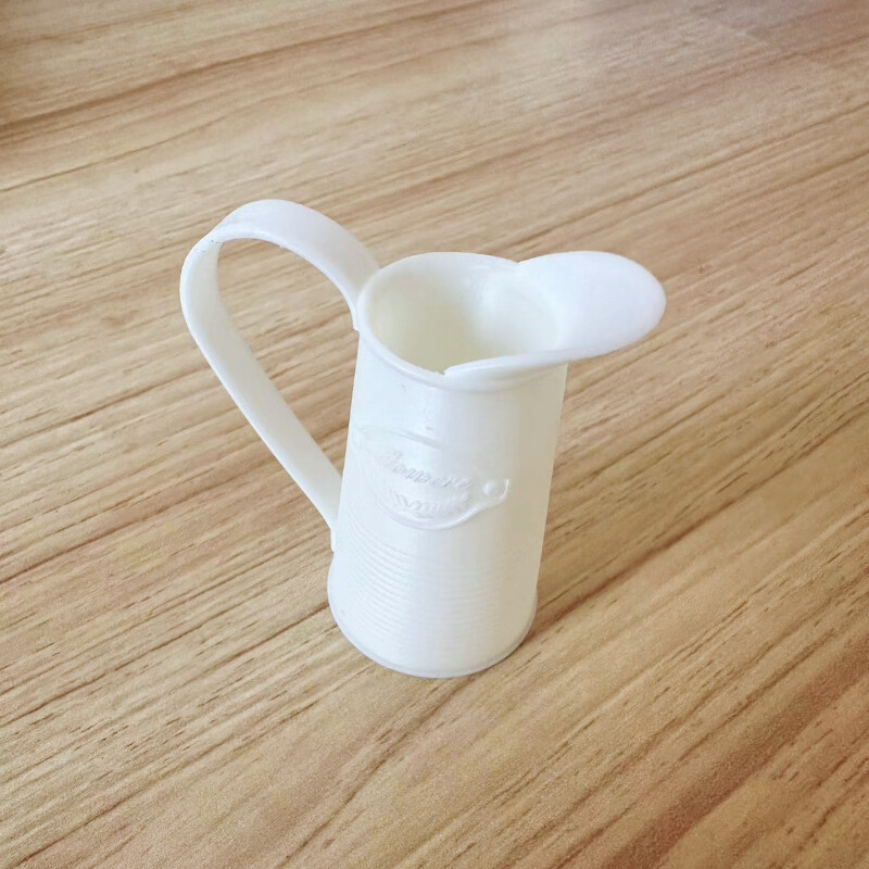 1/6 Scale Dollhouse Miniatures White Model Uncolored Flowerpot Pot ...