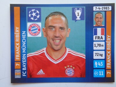 Franck RIBERY # 234 STICKERS UEFA CHAMPIONS LEAGUE PANINI 2013-14 Qty ...