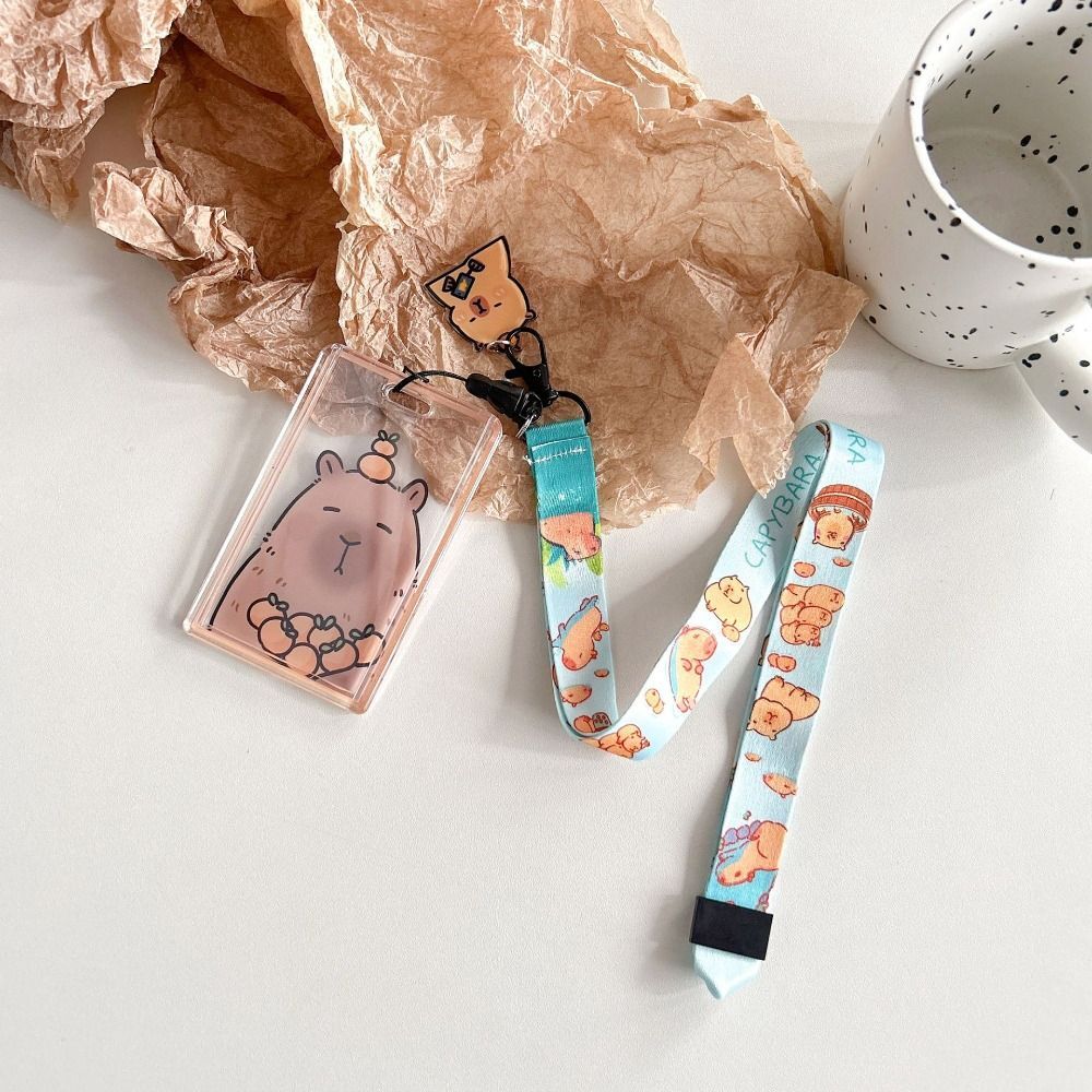 Acrylic Card Case Cartoon Bus Card Cover High Quality Capybara Card ...