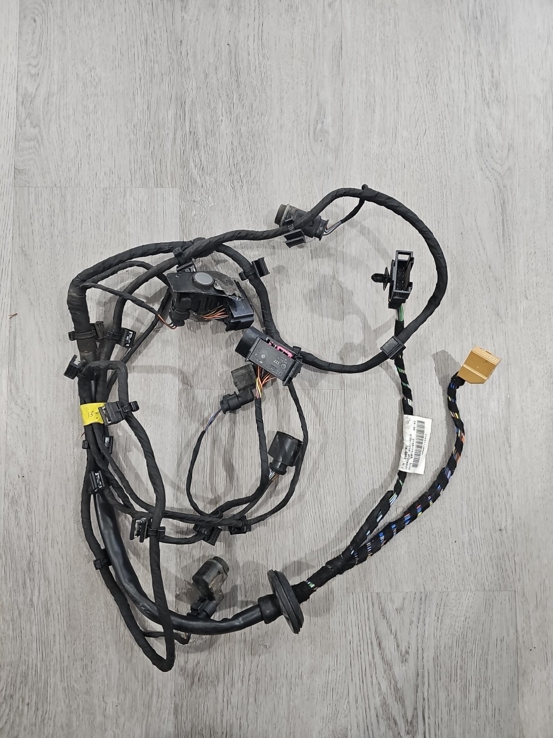 2015 AUDI SQ5 (B8) REAR PDC SENSOR SET OF 4 w/ WIRE WIRING HARNESS ...