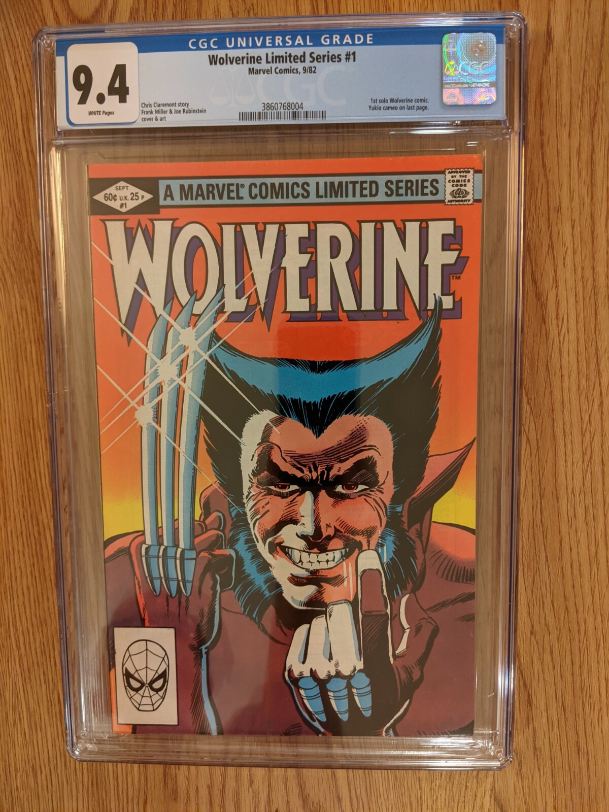 Wolverine Limited Series #1 - CGC 9.4 White Pages WP - 1982 Marvel ...