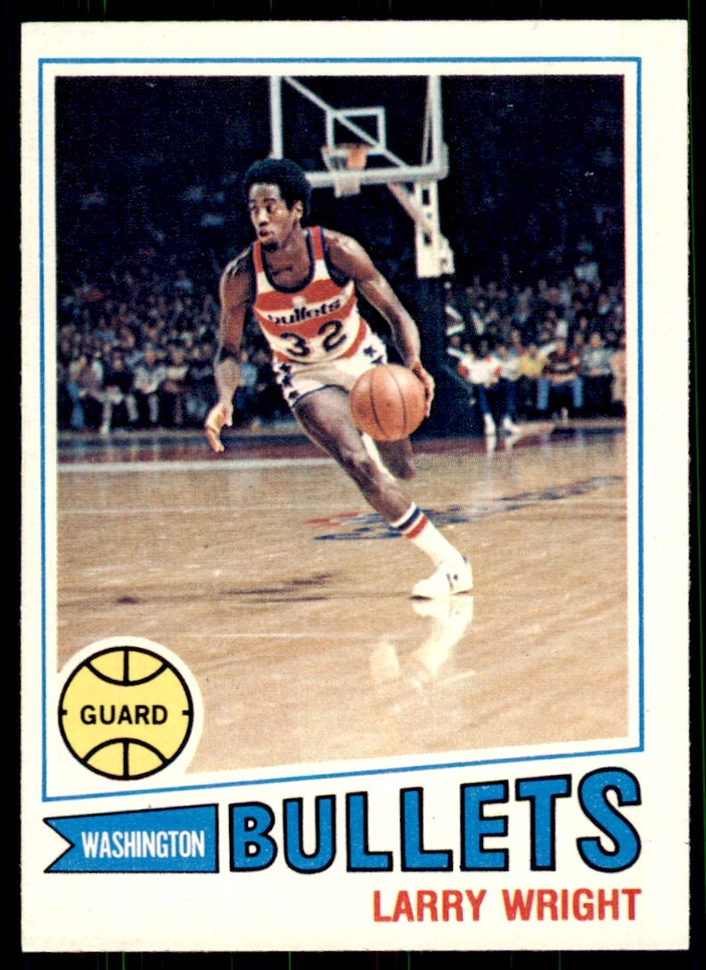 1977-78 Topps. Larry Wright Rookie . Washington Bullets #112 | eBay