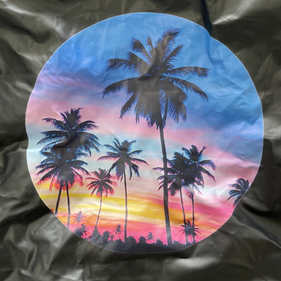 35” SPARE TIRE COVER PALM TREES SUNSET OFF-ROAD ADVENTURE JK ACCESORIES ...