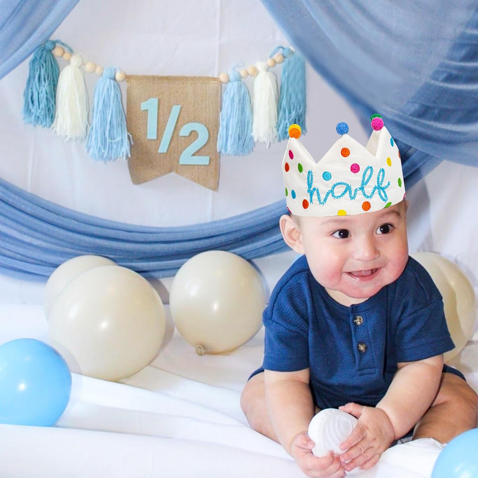 Personalized Hand Embroidered Birthday Hats Happy Birthday Crowns 1St ...