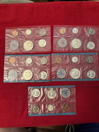 1962-P & 1963-64 P&D SILVER 1/2 DOLLAR 25 COIN LOT 90% SILVER MINT CELLO SETS | eBay