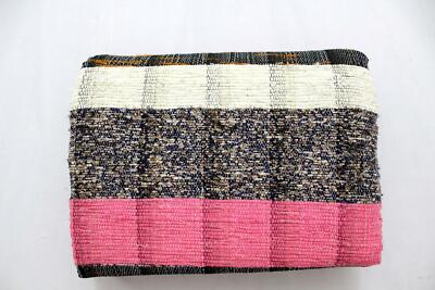 4X6 Rectangular Creatively Hand Woven Chindi RagRug Floor Carpet ...